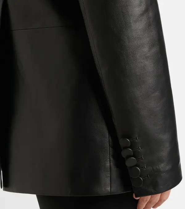 Alex Perry Oversized Leather Blazer