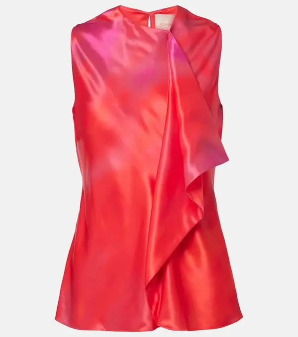 ROKSANDA Kiara Printed Draped Top - Multicoloured