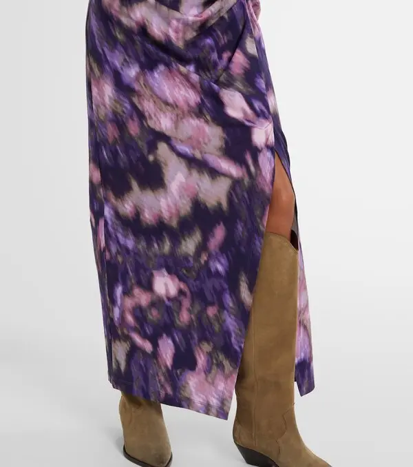 MARANT ETOILE Nadela Printed Cotton Jersey Maxi Dress - Multicoloured