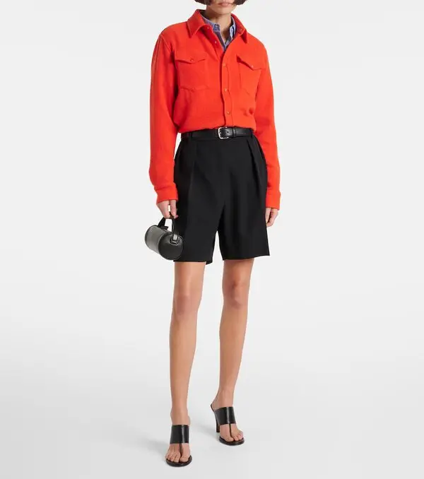 GOD'S TRUE CASHMERE Fire Cashmere Shirt - Orange