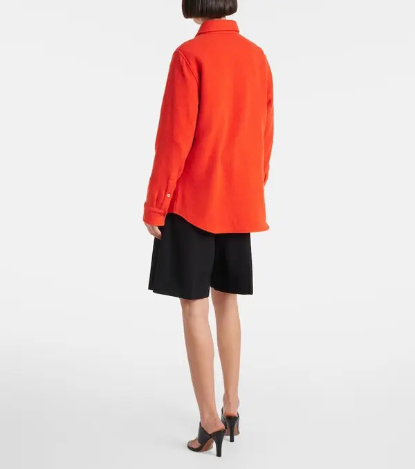 GOD'S TRUE CASHMERE Fire Cashmere Shirt - Orange