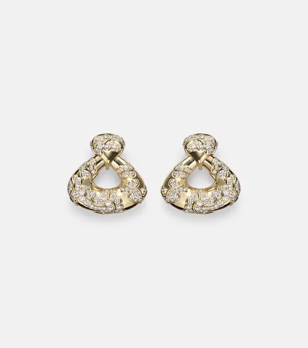 Marina B 18kt Yellow Earrings With Diamonds - Gold