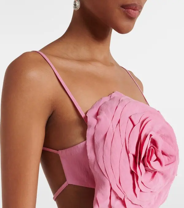 Blumarine Floral-appliqué Crop Top