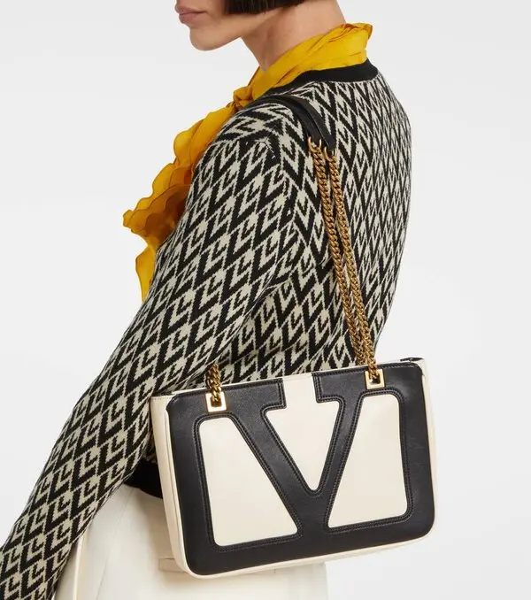 Valentino Garavani Viva Superstar Small Leather Tote Bag - Beige