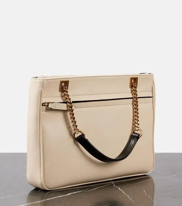 Valentino Garavani Viva Superstar Small Leather Tote Bag - Beige
