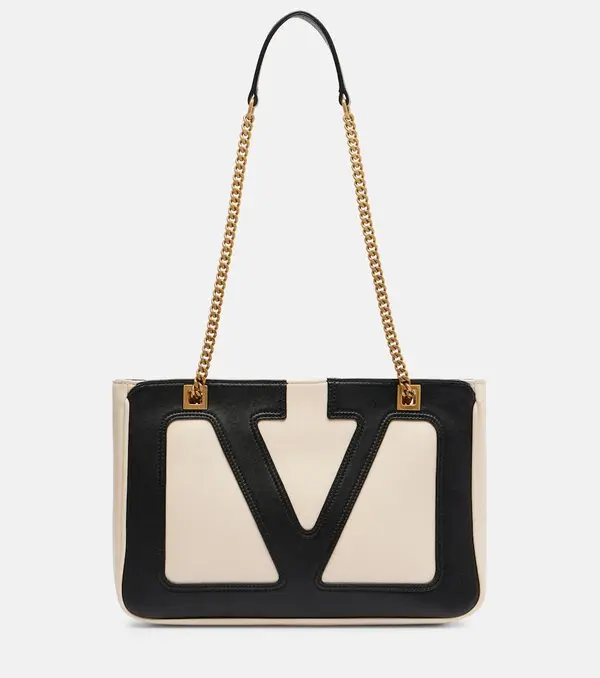 Valentino Garavani Viva Superstar Small Leather Tote Bag - Beige