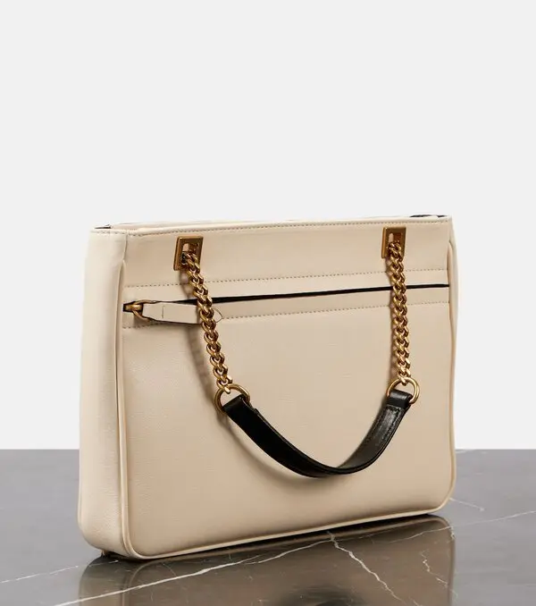 Valentino Garavani Viva Superstar Small Leather Tote Bag - Beige