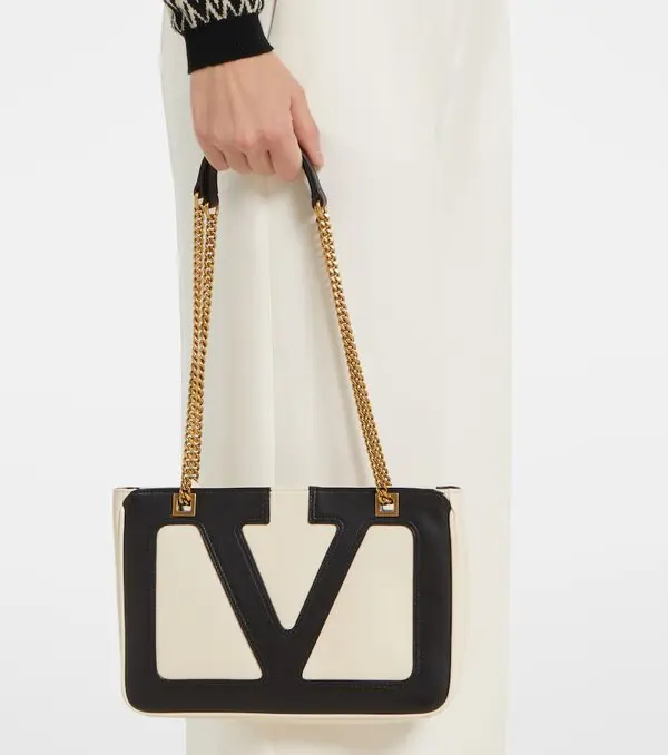 Valentino Garavani Viva Superstar Small Leather Tote Bag - Beige