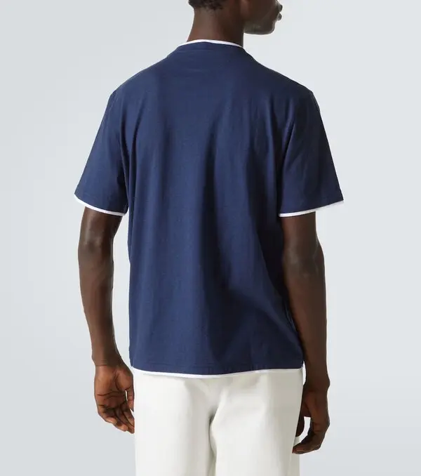 Fedeli Cotton T-shirt - Blue