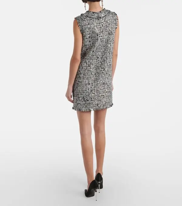 Dolce & Gabbana Tweed Lamé Minidress