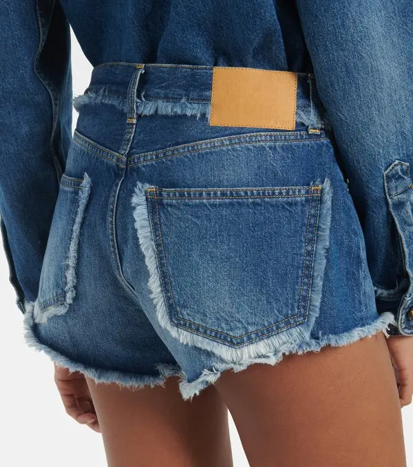 Alanui Fringed Denim Shorts