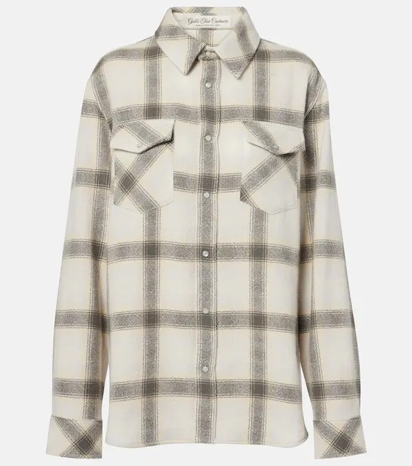 GOD'S TRUE CASHMERE Moon Plaid Shirt - Multicoloured