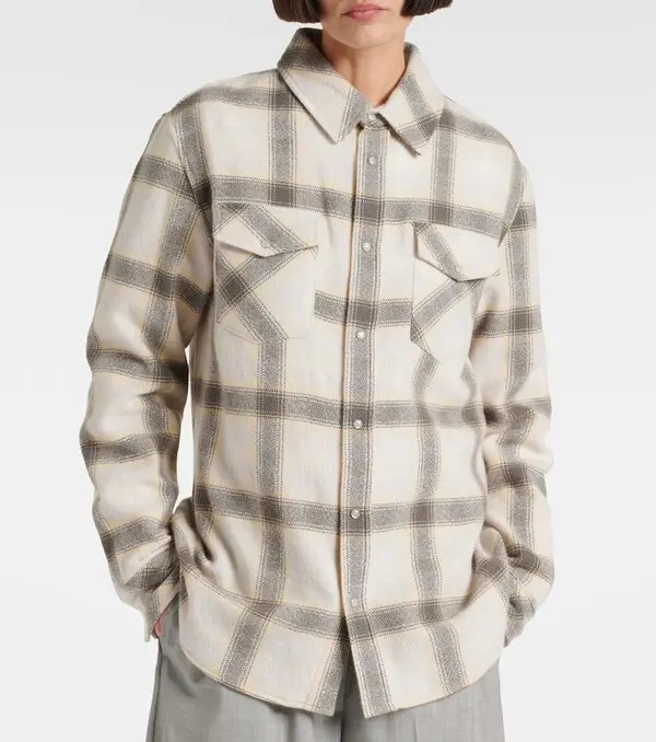 GOD'S TRUE CASHMERE Moon Plaid Shirt - Multicoloured