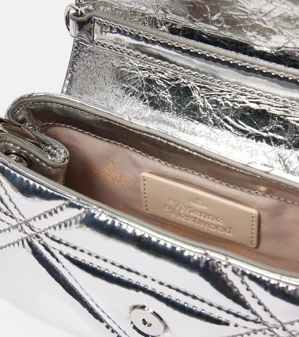Vivienne Westwood Hazel Orb Small Shoulder Bag In Silver - 20% Off