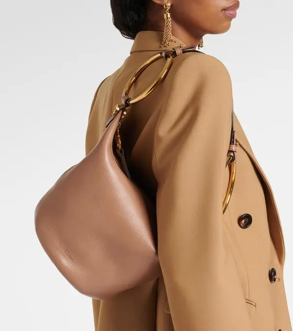 Chloé Small Leather Shoulder Bag - Brown