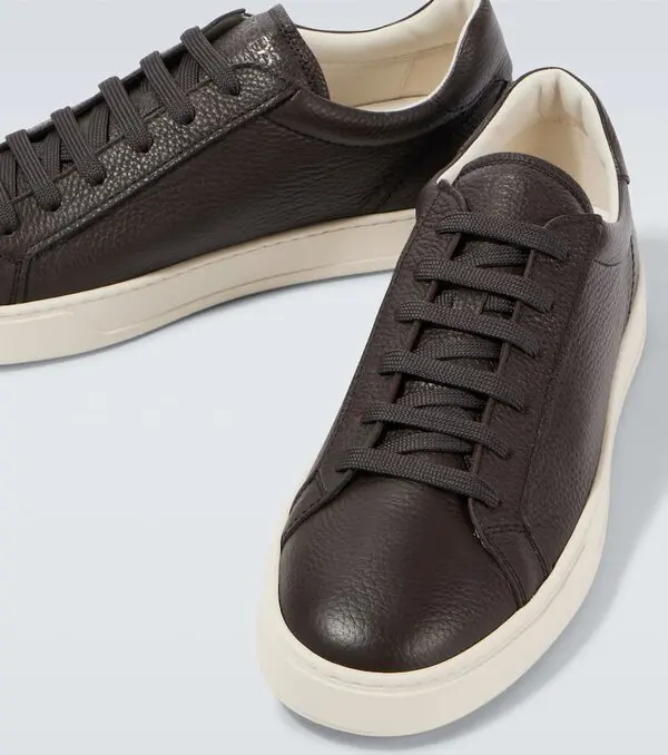 TOD'S Leather Sneakers - Brown