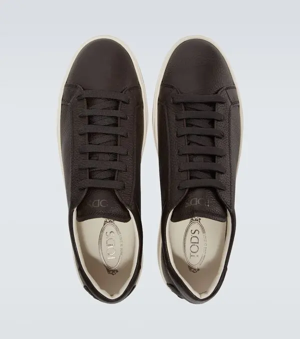 TOD'S Leather Sneakers - Brown