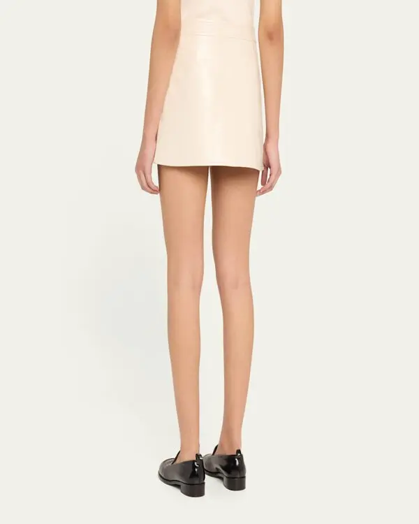 COURREGES Vinyle Reedition Mini Skirt - Dkblue