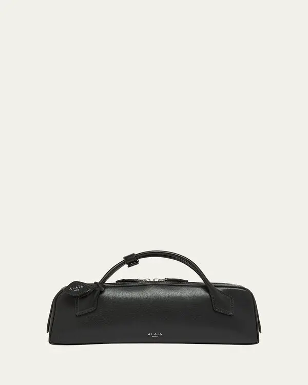 Alaïa Le Teckel Top-handle Bag In Grained Leather