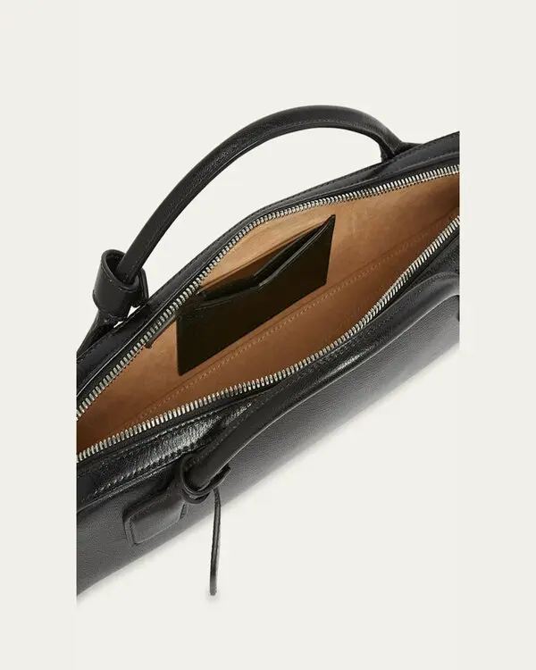 Alaïa Le Teckel Top-handle Bag In Grained Leather