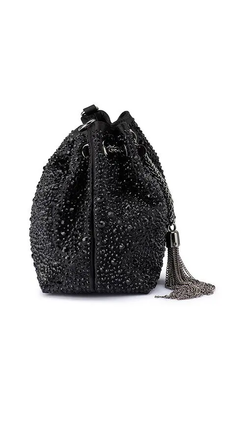 OLGA BERG Mika Crystal Pouch - Black