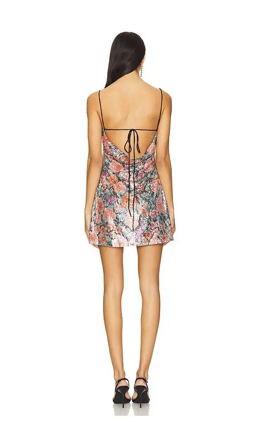 mini dress with flared skirt DROP-SLEEVE FLARE MINI DRESS