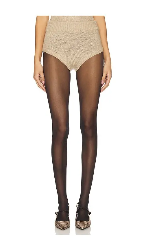 For Love & Lemons Beverly Knit Panty - Tan