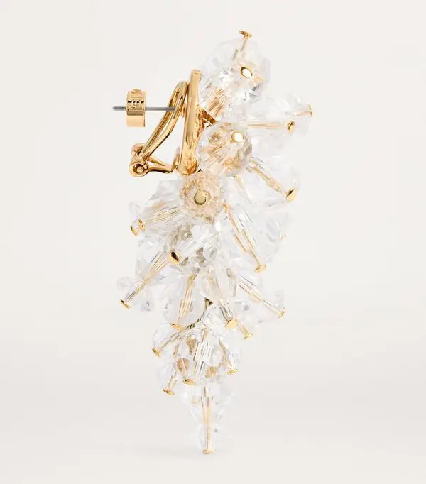 Carolina Herrera Beaded Cluster Earrings