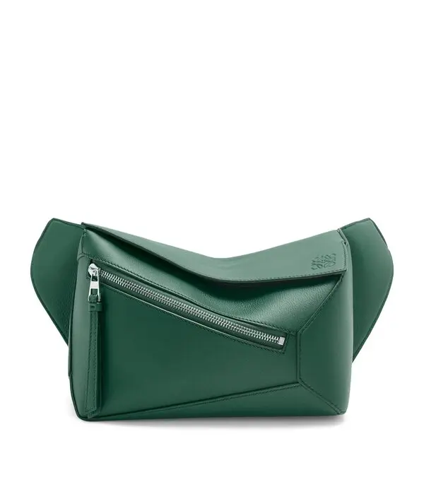 Loewe Small Leather Puzzle Bag - Green