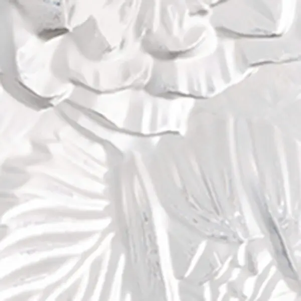 Lalique Large Crystal Pivoines Vase