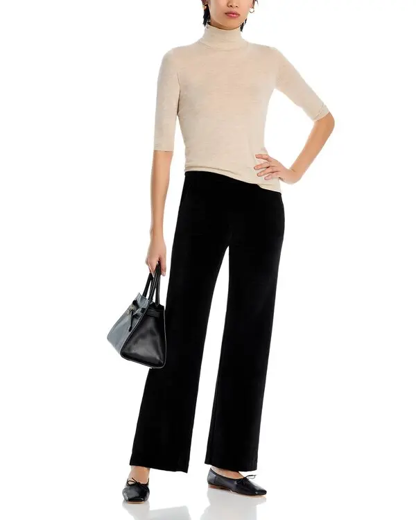 Majestic Filatures Velour Wide-leg Pants