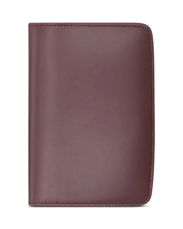 Saint Laurent Voltaire Passport Case - Rouge Cabernet