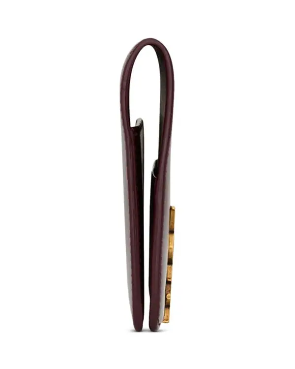 Saint Laurent Voltaire Passport Case - Rouge Cabernet
