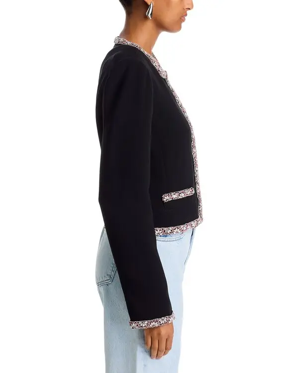 Cinq À Sept Sunburst Stacked Collarless Jacket