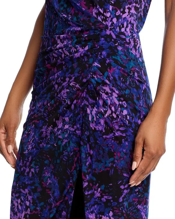 Aqua Jersey Short Sleeve Midi Dress