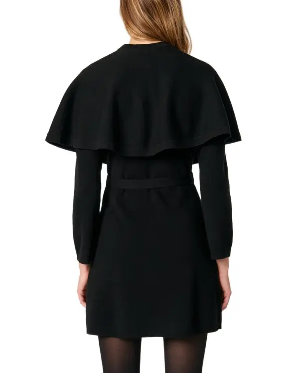 maje 2 in 1 knit dress & removable cape Knitwear Dresses Maje Knit Dress 2-in-1 Knit Dress Removable Cape