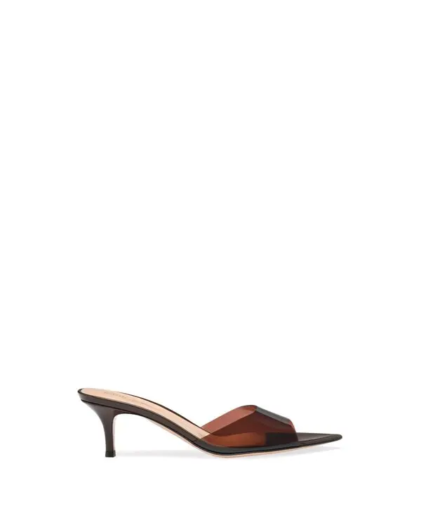 GIANVITO ROSSI Elle 55 Mules - Brown