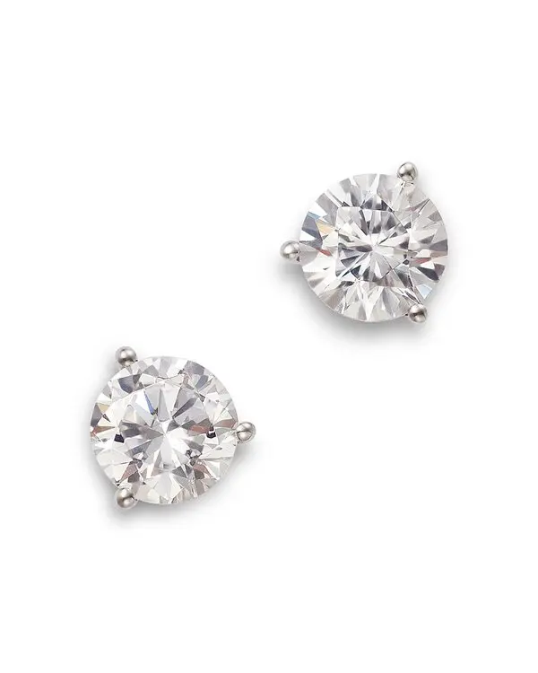 Bloomingdale'S Diamond Stud Earrings 3.0 Tcw - White