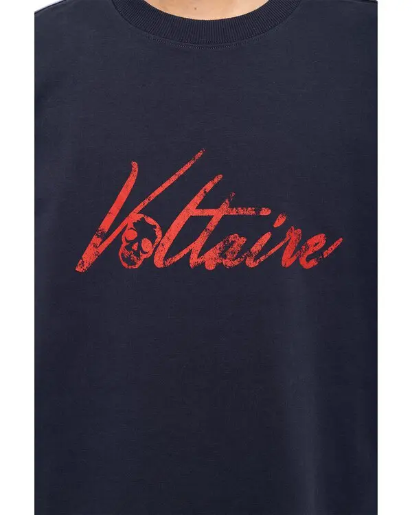 Zadig&Voltaire Teddy Cotton Voltaire Graphic Tee - Encre