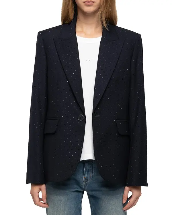 Zadig&Voltaire Valse Tailleur Embellished Blazer - Encre
