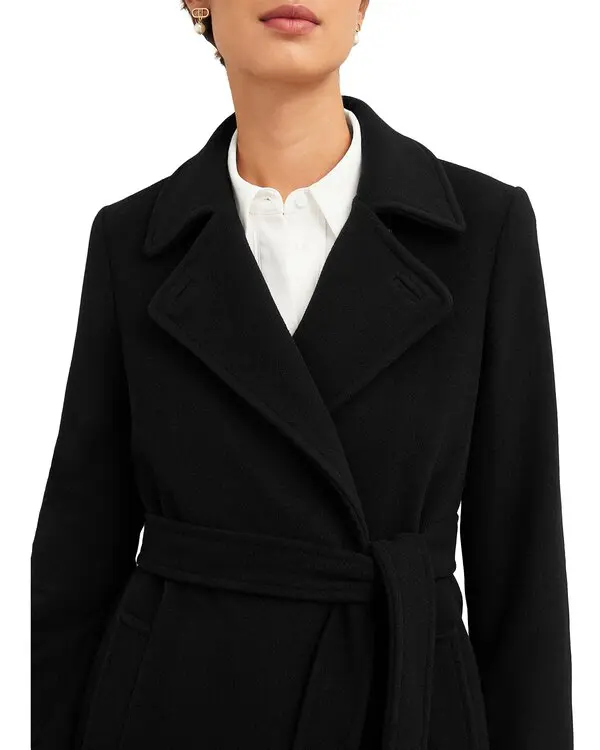 HOBBS LONDON Yasmina Wrap Coat - Black