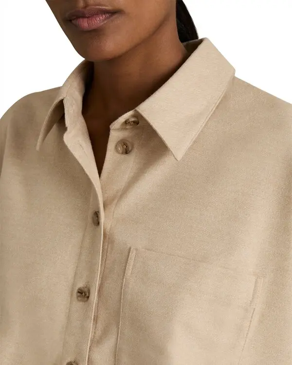 REISS Lenny Cropped Shirt