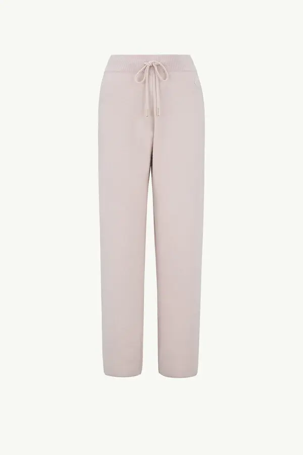 Moncler Wool And Cashmere Blend Jogger - Pink