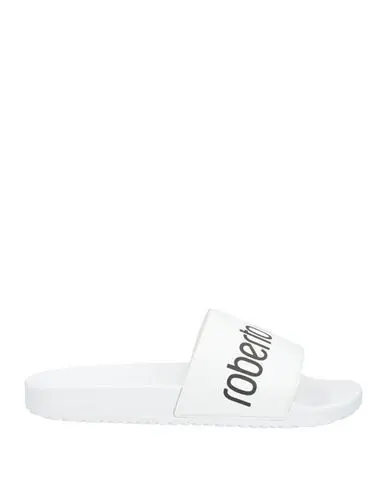 Roberto Cavalli Rubber Pool Slides - White