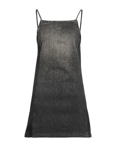DIESEL® Cotton Hemp Mini Dress - Black