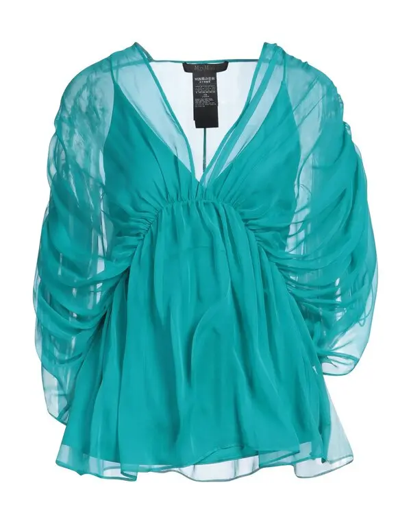 Max Mara Peplum Top - Green
