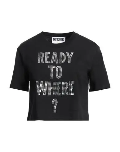 Moschino T-shirt With Print And Crystals