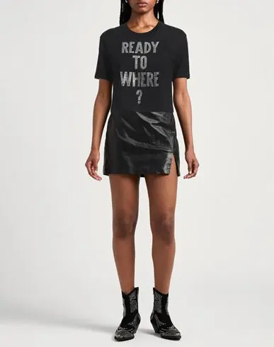 Moschino T-shirt With Print And Crystals
