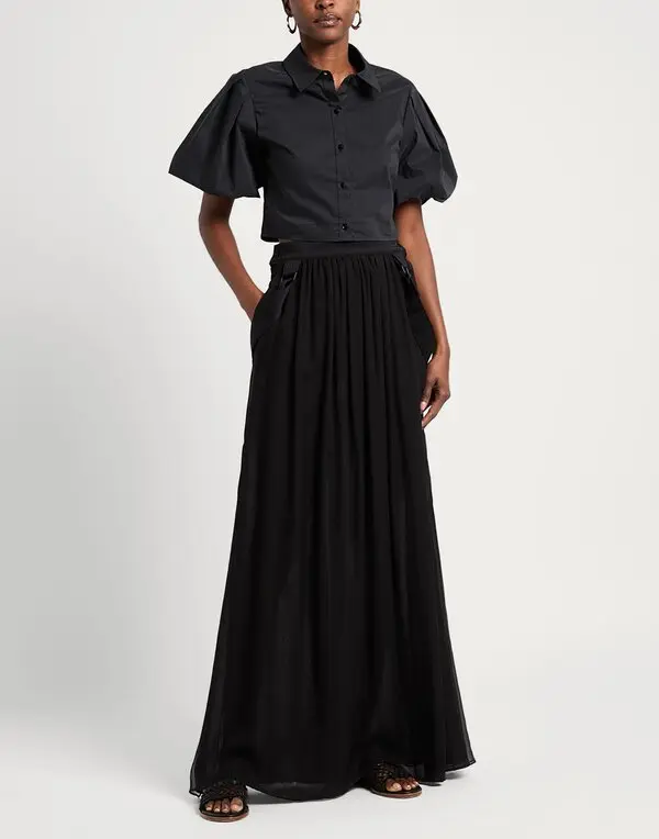 Max Mara Maxi Flared Skirt - Black