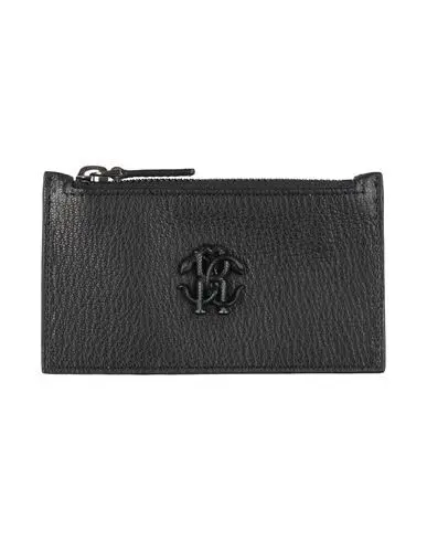 Roberto Cavalli Coin Purse Leather - Black